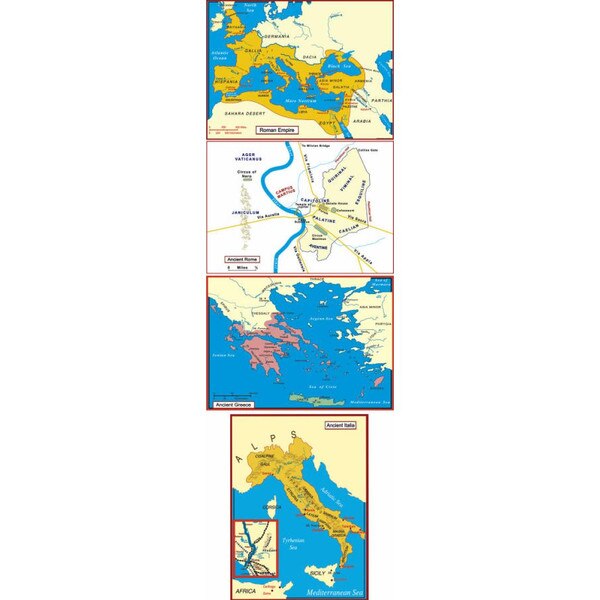 Ancient Civilizations Wall Maps Homeschool Size | Veritas Press