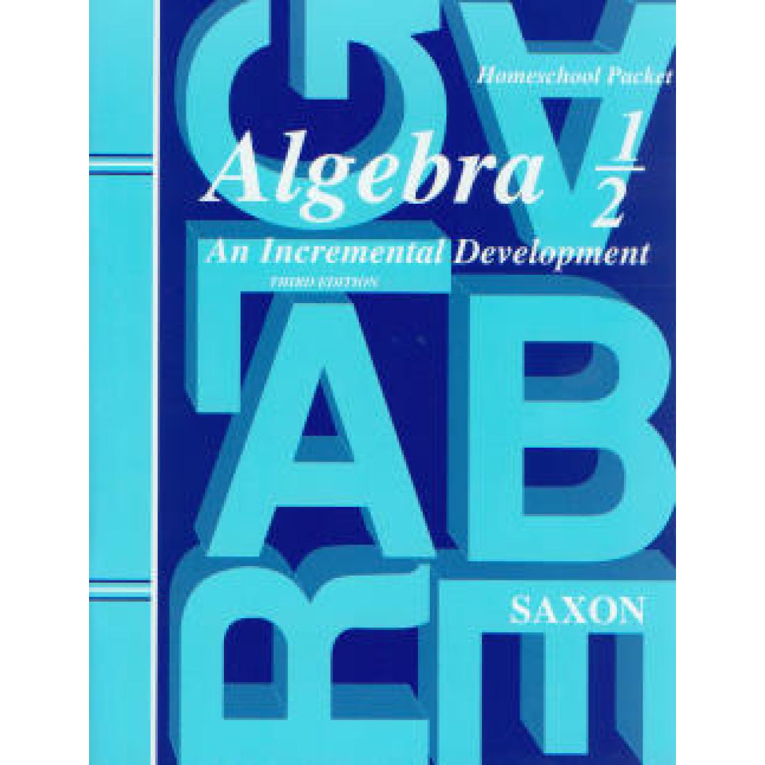 Saxon Algebra 1/2: An Incremental Development Answer Key and Test Forms ...